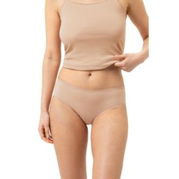 Mey Damen Slip, Gr. XL, beige, Single Jersey, Obermaterial: 47% Modal, 37% Polyamid, 16% Elasthan, Unterhosen