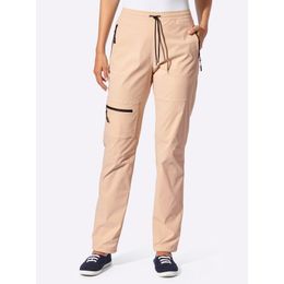 Casual Looks Damen Funktionshose, beige, Gr. 20, unifarben, 95% Polyamid, 5% Elasthan, Hosen