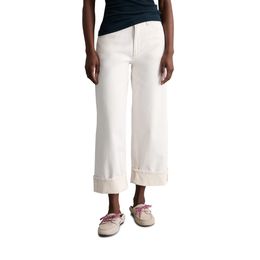 Marc O'Polo Damen Weite Jeans "aus hochwertigem Stretch-Denim", wei&szlig;, Gr. 28, MARC O'POLO DENIM, unifarben, Obermaterial: 97% Baumwolle, 3% Elasthan, Jeans