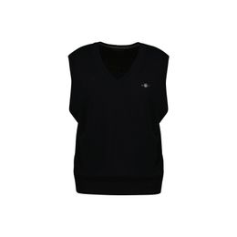 Gant Herren Sweater "Strickpullover CLASSIC COTTON VEST", schwarz, Gr. XL, Obermaterial: 100% Baumwolle CO., Sweatshirts