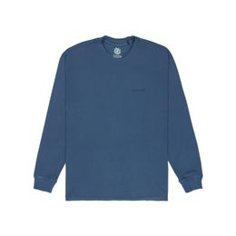 Element Herren Longtop "Lowcase Pigment", blau, Gr. XS, Obermaterial: 100% Baumwolle., Tops