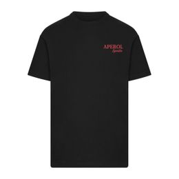 Merchcode Herren T-Shirt "Merchcode Aperol Spritz Tee", schwarz, Gr. 4XL, bedruckt, 100% Baumwolle, Shirts