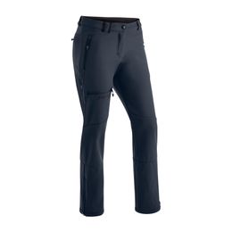 Maier Sports Damen Softshellhose "Adakit W", grau, Gr. 84, Vorderseite: 92% Polyester, 8% Elasthan / R&uuml;ckseite: 100% Polyester, Hosen, Damen