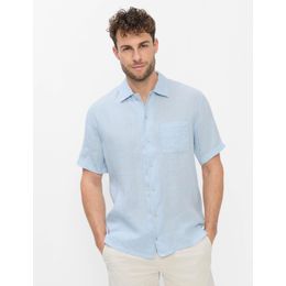 Brax Herren Leinenhemd "Style LUKE", blau, Gr. XXL, Web, 100% Leinen, Hemden
