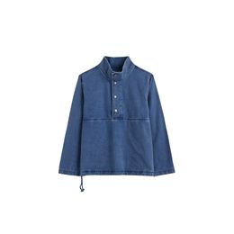Seasalt Cornwall Jacke 'Boatman Row Smock' Herren Gr&ouml;&szlig;e XL blue denim Sommerjacke