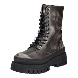 Steve Madden Damen Schn&uuml;rstiefelette "Steve Madden Stiefelette Leder", Gr. 41, grau, Leder, Schuhe