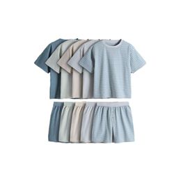The Set Schlafanzug Jungen Gr&ouml;&szlig;e 152 kitt / rauchblau / hellgrau / petrol / pastellgr&uuml;n