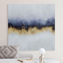 Bilderwelten Akustikbild Wolkenhimmel mit Gold