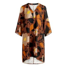Cartoon Damen Tunikakleid "Damen mit Muster", braun, Gr. 34, Obermaterial: 55% Leinen, 45% Viskose, Kleider