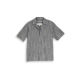 Tom Tailor Denim Hemd Herren Gr&ouml;&szlig;e XS anthrazit / wei&szlig;