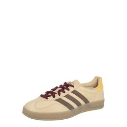 adidas originals Sneaker 'GAZELLE INDOOR' Damen Gr&ouml;&szlig;e 40.5/41 beige / schoko / gelb Sommerschuhe