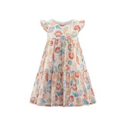 happy girls Kleid M&auml;dchen Gr&ouml;&szlig;e 104 creme / aqua / apricot / koralle