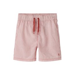 name it Badeshorts 'NKMZackary' Jungen Gr&ouml;&szlig;e 116 rot / wei&szlig;