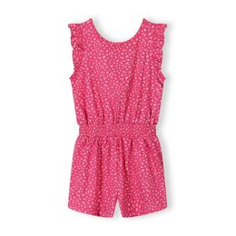 MINOTI Dungarees girl size 98/104 Pink / White