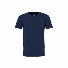 Kempa Herren T-Shirt "Shirt STATUS T-SHIRT", blau, Gr. S, Obermaterial: 97% Baumwolle CO. 3% Elasthan EL., Shirts