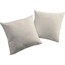 Dekokissen WIRTH, B:40cm L:40cm, grau, Obermaterial: 100% Polyester, Dekokissen_Sitzkissen_Kissenh&uuml;llen, "Westport"