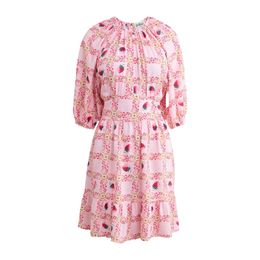 Cath Kidston Kleid Damen Gr&ouml;&szlig;e 42 hellgr&uuml;n / dunkelgr&uuml;n / rosa / pitaya Sommerkleid