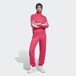 Damen Trainingsanzug "W STADIUM TS"power pink, Gr. XXL, adidas Sportswear, Obermaterial: 100% Polyester, Sportanz&uuml;ge, f&uuml;r Erwachsene, zweiteiliges
