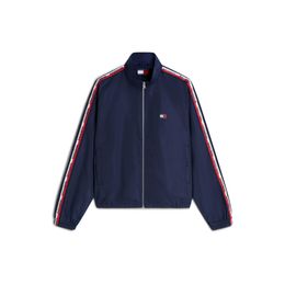 Tommy Jeans Jacke 'Global Stripe Tape Zip-thru' Herren Gr&ouml;&szlig;e M navy / rot / wei&szlig; Sommerjacke