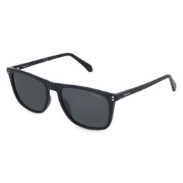 Polaroid PLD 4202/S/X | Herren-Sonnenbrille | Fassung: Vollrand, Browline, Acetat, Schwarz | Glasfarbe: Grau