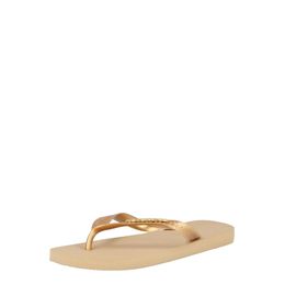 Havaianas T-Bar Sandals female size 37/38 Gold