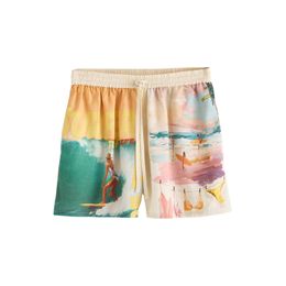 next Shorts Damen Gr&ouml;&szlig;e 42 creme / gelb / petrol / altrosa