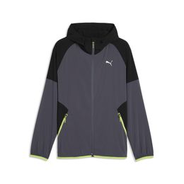Puma Herren Trainingsjacke "PWRTRAIN Stretch Gewebte Jacke mit Rei&szlig;verschluss Herren", grau, Gr. XS, Obermaterial: 12% Elasthan, 88% Polyester.