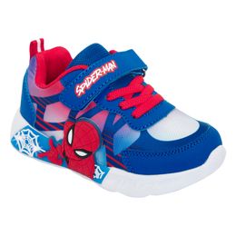 Disney M&auml;dchen Sneaker "SPIDERMAN", Gr. 25, blau, Textil, Schuhe, mit cooler Blinkfunktion