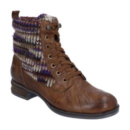 Josef Seibel Damen Stiefelette "Sanja 17, cognac-kombi", Gr. 38, braun, Obermaterial: 80% Rindsleder Leather cow. 20% Textilmaterial TEXMAT., Schuhe
