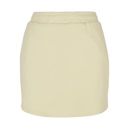 Urban Classics Damen Maxirock "Urban Classics Damen Ladies Organic Terry Mini Skirt", beige, Gr. XS, unifarben, 100% Baumwolle (Bio), R&ouml;cke