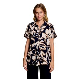 Betty Barclay Damen Schlupfbluse "Damen mit Kragen", blau, Gr. 46, Obermaterial: 100% Viskose. Besatz: 100% Viskose, Blusen