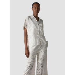 Lecomte Damen Klassische Bluse "Bluse", wei&szlig;, Gr. 44, unifarben, 100% Baumwolle, Blusen