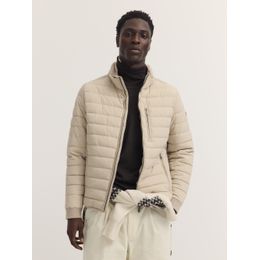 Bugatti Herren Blouson "Regular Fit", beige, Gr. 54, unifarben, 85% Polyamid, 15% Elasthan, Jacken, Regular Fit Stretch Steppoptik Stehkragen