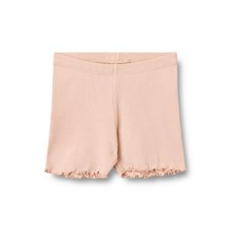 Wheat M&auml;dchen Shorts "Wheat Rippen Shorts Sine", rosa, Gr. 140, unifarben, 96% Baumwolle (Bio), 4% Elasthan, Hosen