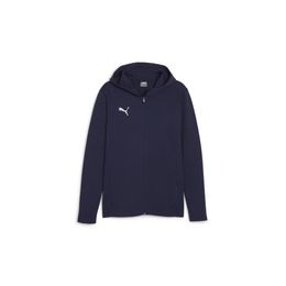 Puma Athletic Zip-Up Hoodie 'TeamFinal' male size S Navy / White