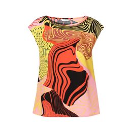 TATUUM Bluse 'Afeli' Damen Gr&ouml;&szlig;e XXL cognac / gelb / rosa / hellrot