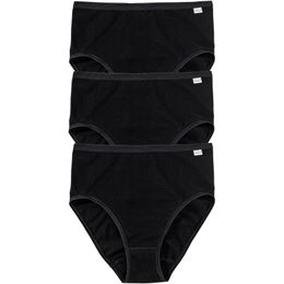 Speidel Damen H&uuml;ftslip "Britta", Gr. 46, schwarz, Jersey, Obermaterial: 95% Baumwolle, 5% Elasthan, unifarben, Unterhosen, elastisch, basic, bequem,