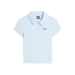 Tommy Jeans Shirt 'Slim Fit Logo' Damen Gr&ouml;&szlig;e XS blau / pastellblau