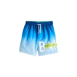 Baker By Ted Baker Badeshorts Jungen Gr&ouml;&szlig;e 140 blau / himmelblau / limette / wei&szlig;