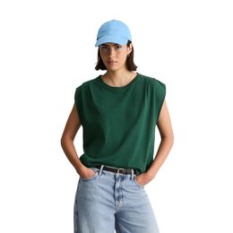 Marc O'Polo Damen T-Shirt "aus reinem Organic Cotton", gr&uuml;n, Basic, Gr. M, MARC O'POLO DENIM, unifarben, Obermaterial: 100% Baumwolle, Shirts