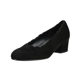 Gabor Damen Pumps "Gabor Pumps Veloursleder", Gr. 40, schwarz, Veloursleder, Schuhe