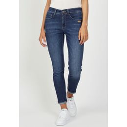 Gang Damen Relax-fit-Jeans "94AMELIE", blau, Gr. 26, Denim/Jeans, Obermaterial: 65% Baumwolle, 22% Polyester, 11% Viskose, 2% Elasthan, Jeans, mit