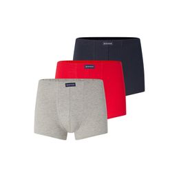 Tom Tailor Boxershorts Herren Gr&ouml;&szlig;e L/XL dunkelblau / graumeliert / hellrot
