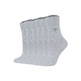 JOOP! JOOP Damen Kurzsocken "Socken Women for your daily glam cotton Socks 6p 6er Pack", Gr. 39, grau, Obermaterial: 88% Baumwolle CO. 9% Polyamid PA. 3%