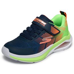 Skechers Kinder Sneaker "MICROSPEC MAX VELOCITY", Gr. 36, blau, Lederimitat, Schuhe, Klettschuh, Freizeitschuh, Gr&ouml;ssenschablone zum Download
