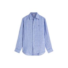 Tommy Hilfiger Button Up Shirt 'Regular Fit Textured Stripe Pure' male size XS Blue / White