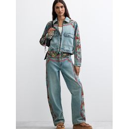Desigual Jacke Damen Gr&ouml;&szlig;e M blau / rot Sommerjacke