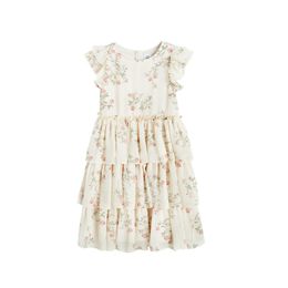 Cool Club Kleid M&auml;dchen Gr&ouml;&szlig;e 98 creme / gr&uuml;n / rot