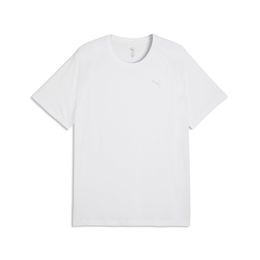 Puma Herren Trainingsshirt "PWRTRAIN Trainingsshirt Herren", wei&szlig;, Gr. S, Obermaterial: 50% Polyester, 25% Baumwolle, 25% Viskose, Shirts