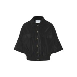 Lascana Damen Blouson "aus leichter Webware mit 3/4-&Auml;rmeln", schwarz, Gr. 36, unifarben, Web, Obermaterial: 65% Polyester, 35% Polyamid, Jacken,